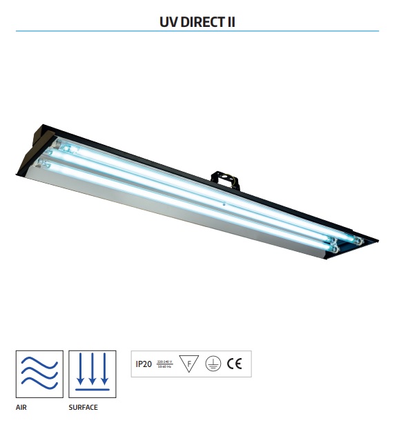 Lampa cu ultraviolete UVC 2 x 30W - DIRECT II